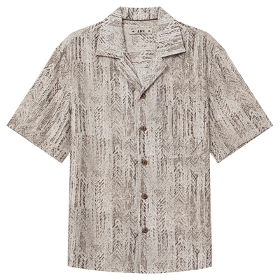 JDV商场同款男士印花短袖衬衫