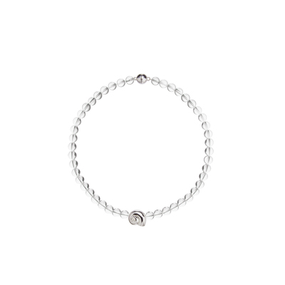 海洋系列月光螺水晶圆珠项链