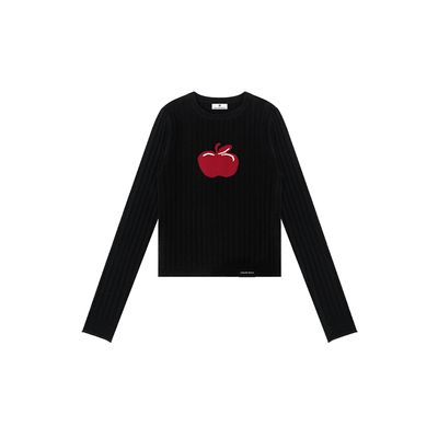 CalledBack长袖针织衫显瘦上衣