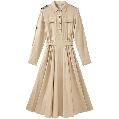 MissSixty卡其莱赛尔牛仔连衣裙