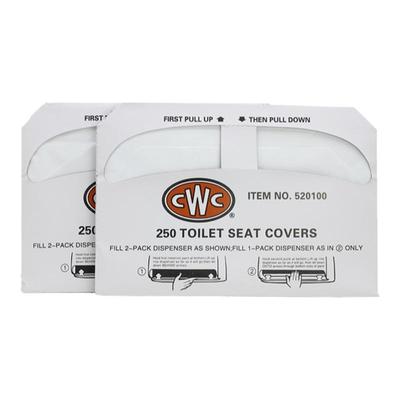 雅美 1/2马桶坐垫纸 坐厕纸厕板纸坐便纸马桶垫纸 250张/包