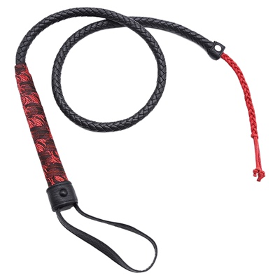 中国风绸缎款皮拍小圈实践工具马鞭眼罩套装散鞭影视舞蹈道具皮鞭