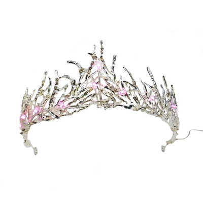 新娘结婚公主大王冠亮灯发箍头饰