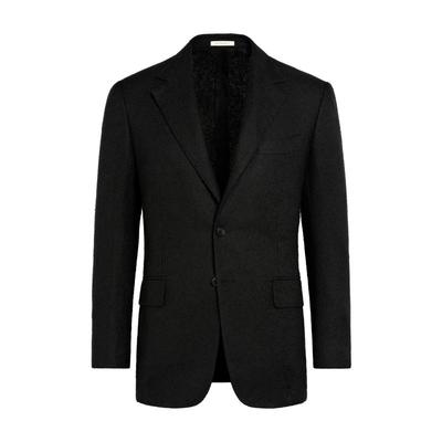 Suitsupply黑色亚麻混纺西服
