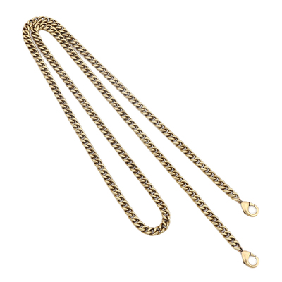 古驰7mm单肩斜挎金属铜链