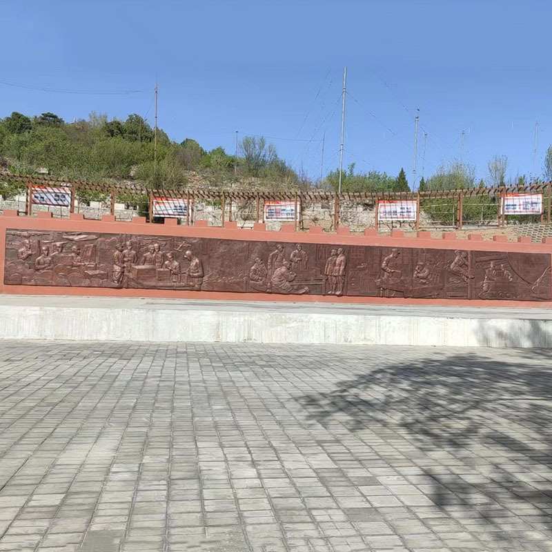 厂家制作玻璃钢浮雕户外法律广场浮雕仿铜人物大型铸铜浮雕景观