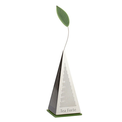 Tea Forte-三角铁塔形 金字塔不锈钢茶叶过滤 泡茶器 茶具配件