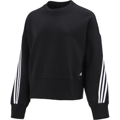 阿迪达斯女子圆领套头卫衣