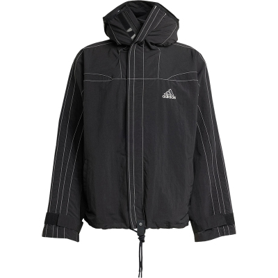 Adidas/阿迪达斯官方正品2025春季新款男士梭织条纹外套JD5419