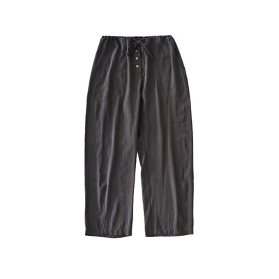 前排扣抽绳休闲裤设计师