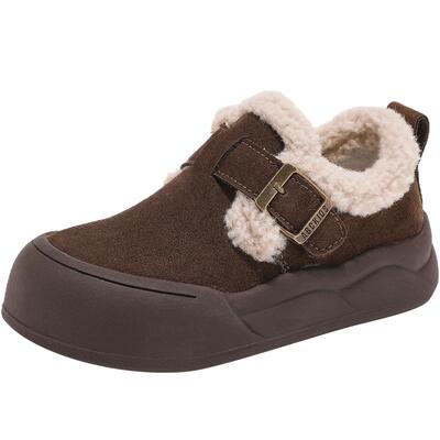 Abckids女童加绒保暖勃肯鞋