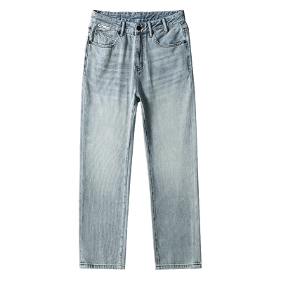 长裤立体剪裁直筒百搭牛仔裤