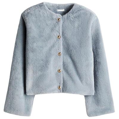 HM女装短外套夏季圆领针织长袖廓形小香风外套1260477