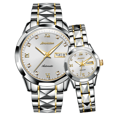 金仕盾时尚风防水情侣手表