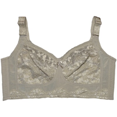 大胸显小无钢圈调整型内衣文胸