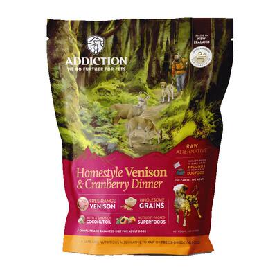 ADD爱德胜新西兰进口风干犬粮小红莓鹿肉家常风味910g风干粮