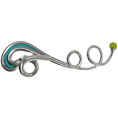 MOLISM手工珐琅气质镀金发夹