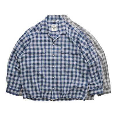现货 NANAMICA PALAKA CHECK SHIRT府绸复古粗织格纹衬衫休闲外套