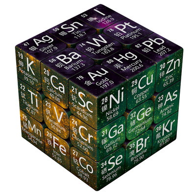 学生益智三阶魔方化学元素