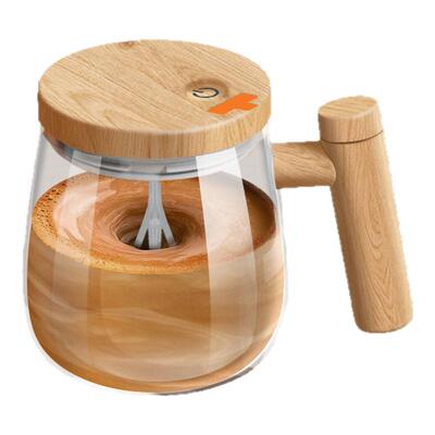 2025新款全自动搅拌杯电动便携懒人玻璃带刻度咖啡豆浆奶粉搅拌杯