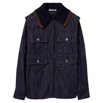 PORTS1961女士复古牛仔衬衫