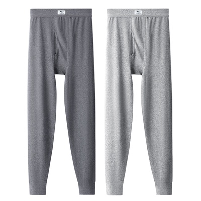 七匹狼秋裤男士纯棉打底保暖裤男款春秋薄款全棉毛裤男式线裤衬裤