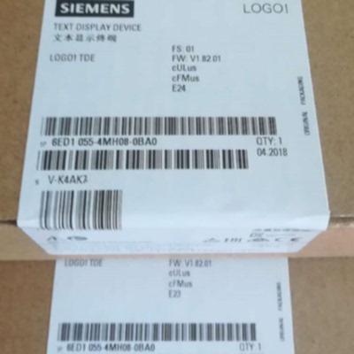 议价6ED10554MH080BA0西门子PLC LOGO!8文本显示器6ED1055-4MH08-