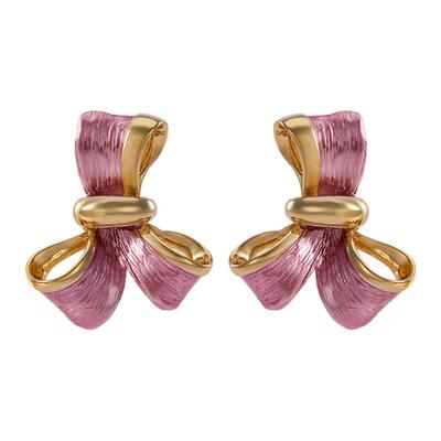 Eternelle法国永恒粉缎拾光耳钉