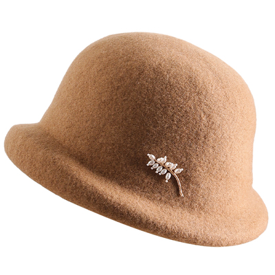 法式卷边渔夫帽女复古显脸小礼帽