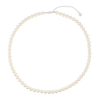 阿吉豆项链S925银珍珠小米珠颈链