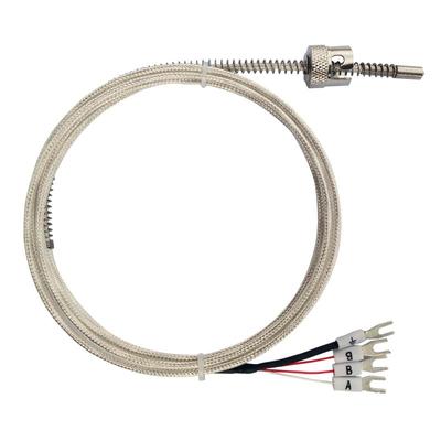 热电阻pt100进口温度传感器铂电铠装铂热电阻压簧耐腐蚀探温针头