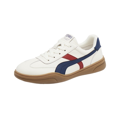 天美意2025秋新款休闲系带百搭潮流撞色运动男德训鞋DXX55CM5