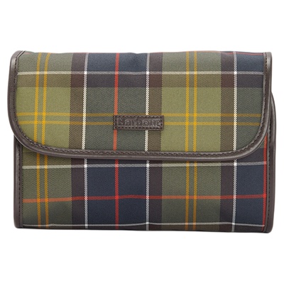 Barbour男女同款格纹洗漱包