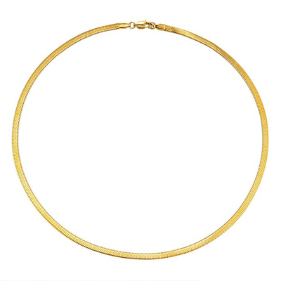 KREAM镀金硬蛇骨链男女同款