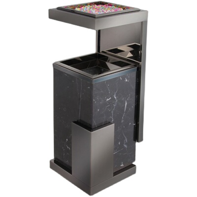 润楷无盖方形30防水耐寒垃圾桶