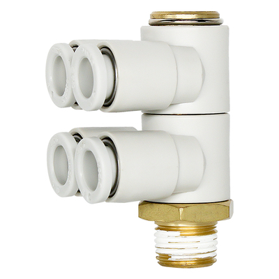 多孔万向旋转-气管快速接头-SMC