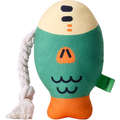 狗狗玩具毛绒发声玩偶胖头鱼耐抓咬训练互动泰迪柴犬磨牙解闷神器