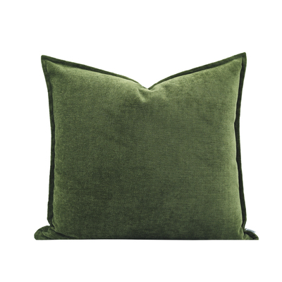 向阳而生侘寂绿色雪尼尔样板间