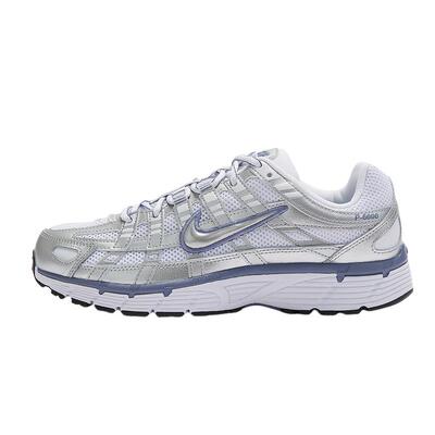 Nike耐克女鞋P-6000老爹鞋银白蓝网面运动鞋缓震跑步鞋BV1021-014