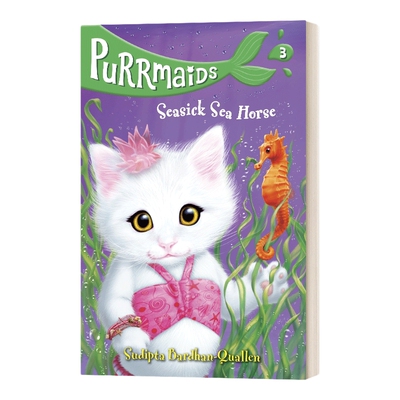 英文原版 Purrmaids #3 Seasick Sea Horse 美猫鱼3 晕船的海马 英文版 进口英语原版书籍儿童全英语书