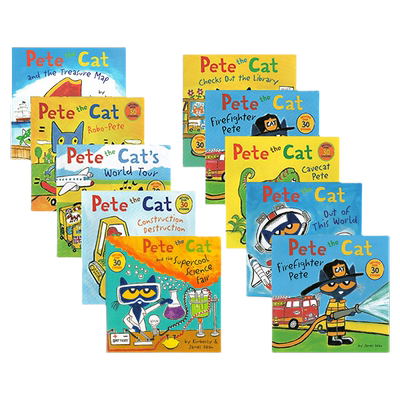 【自营】英文原版 皮特猫15册 绘本图画故事书 附贴纸 情绪培养 Pete the Cat Talent Show Trouble/and the Mysterious Smell