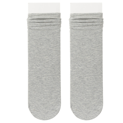 【抗菌防臭】纯棉堆堆袜女夏薄款