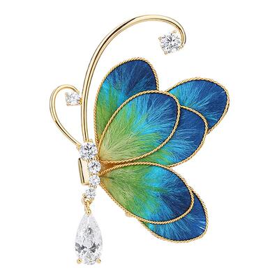 【非遗】高档女绒花胸花小众设计