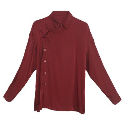 豆蔻依缘中式舞蹈服衬衫宽松练功服现代舞套装中国古典舞形体服新