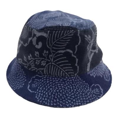 sonofloong古布拼接宽檐渔夫帽