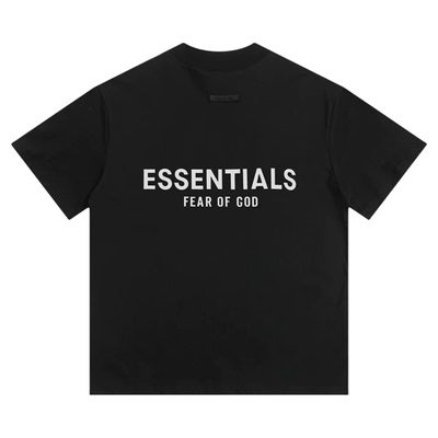 ESSENTIALS ZONE纯棉宽松背面胶印美式复线潮牌FOG短袖t恤男情侣