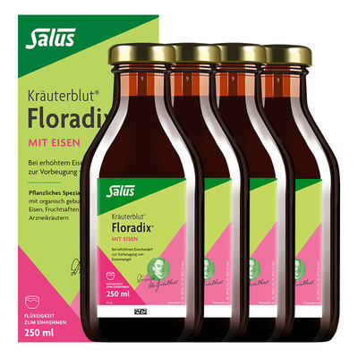 Salus经典绿铁元250ml*4瓶