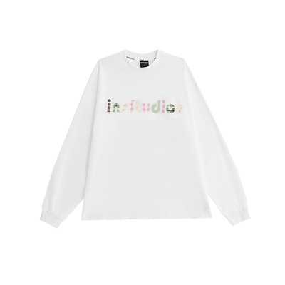 INSstudios碎花贴布绣LOGO长袖