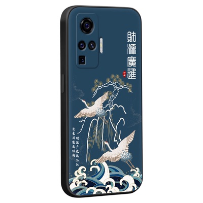 皑晨适用于vivox50pro男女新款手机壳v2005a中国风vivi维沃x50pro全包保护套vivox50pro软硅胶防摔x50pro复古
