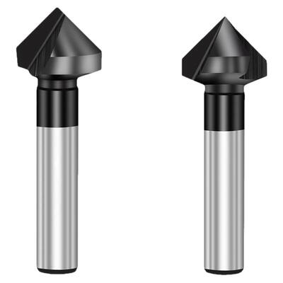 三刃90度倒角钻头单刃倒角刀不锈钢扩孔钻倒角神器螺丝沉孔去毛刺